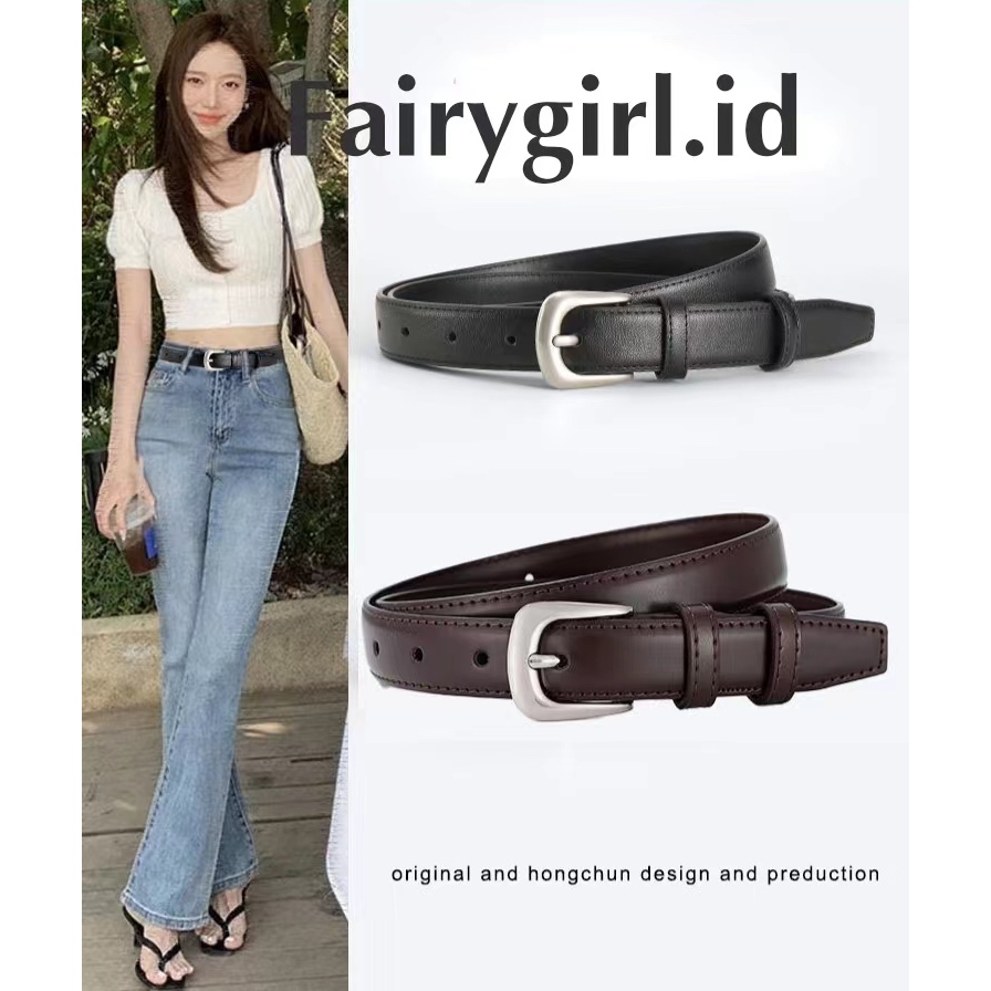 Jual Fairyirl.id Ikat Pinggang Kulit Wanita Gesper Belt Sabuk Fashion ...