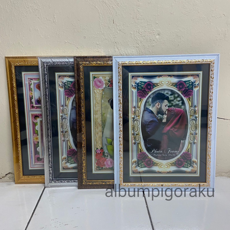 Jual Bingkai Foto Pigora Pigura Frame Fiber Ukir 10RS / 8RS dengan tepi ...