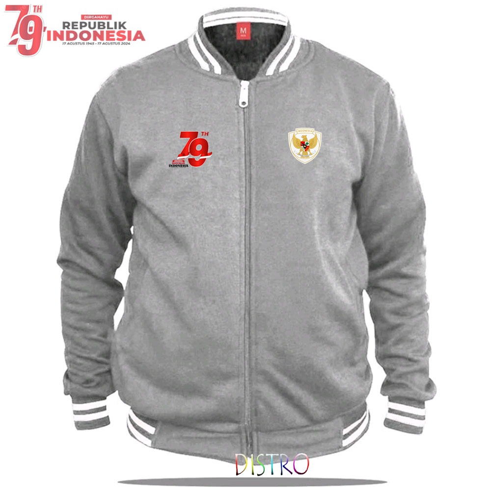 Jual Bayar Di Tempat - Jacket Varsity Garuda New 79 Kemerdekaan ...