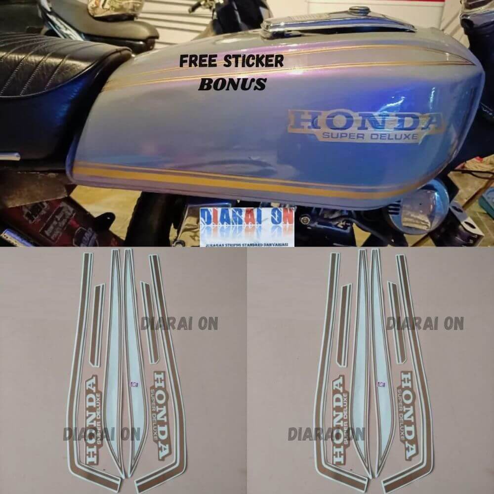 Jual Striping Stiker Honda GL100 GL 100 - GL100 Super Deluxe Pedang GL ...