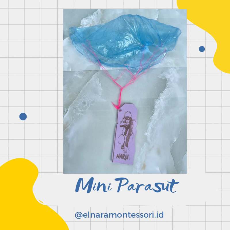 Jual MINI PARASUT /PARASUT TERBANG - SENSORY PLAY MONTESSORI | Shopee ...