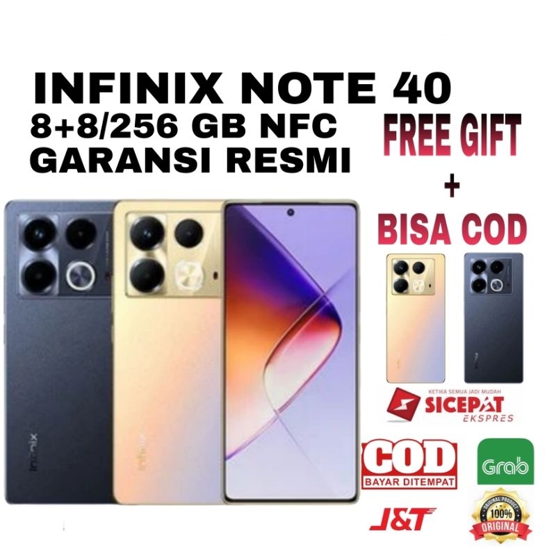 Jual Infinix Note 40 NFC 8+8/256 GB Garansi Resmi | Shopee Indonesia