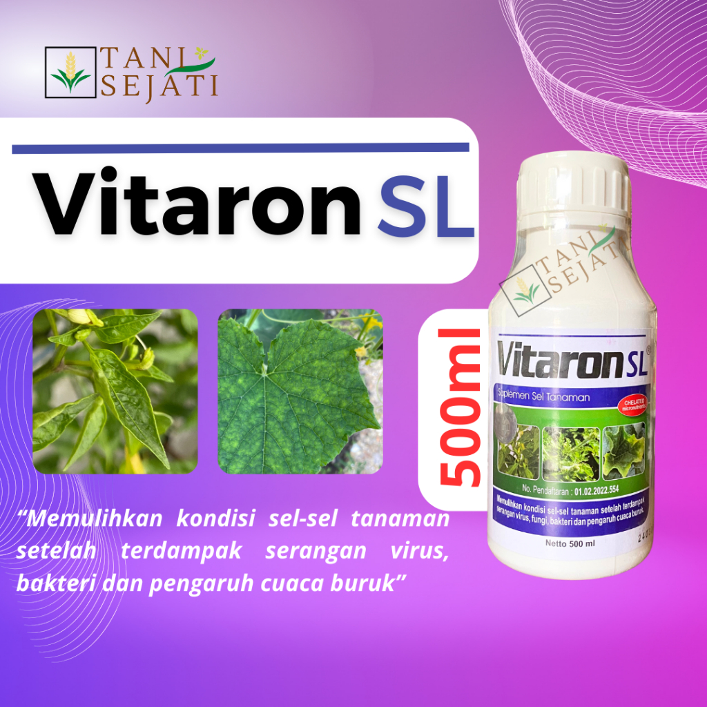 Jual Vitaron SL 500ml Pupuk Cair Pemulih Sel Tanaman Nutrisi Buah Bunga ...