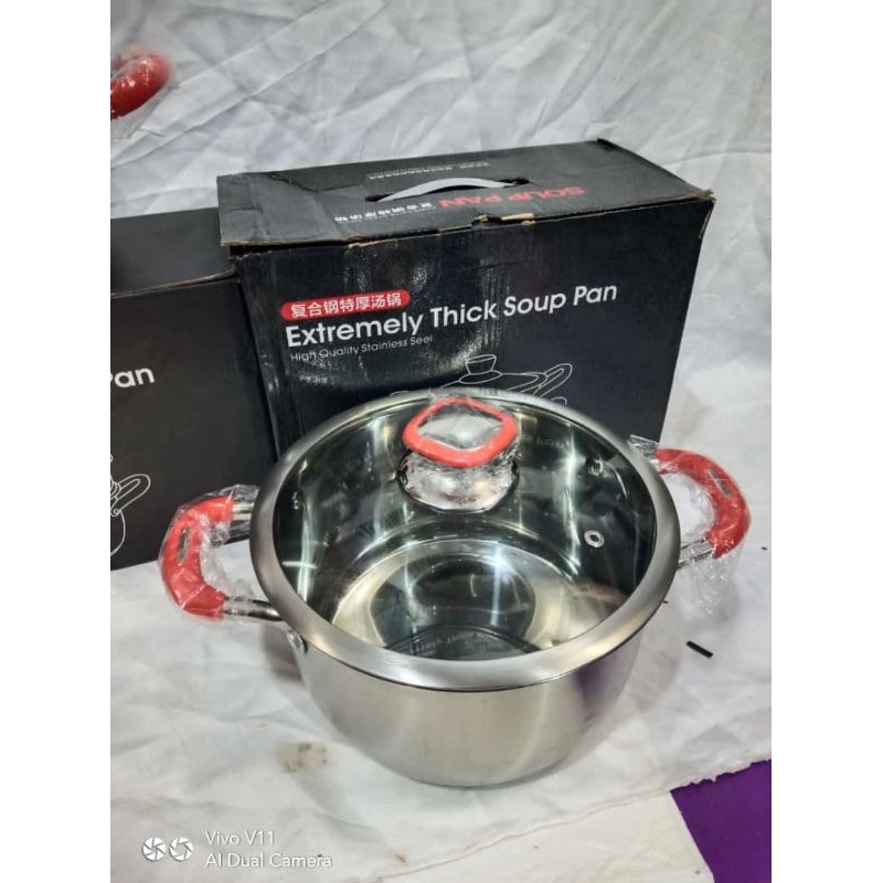 Jual Panci sup sop soup pot 20cm 22cm panci soup wok pan | Shopee Indonesia