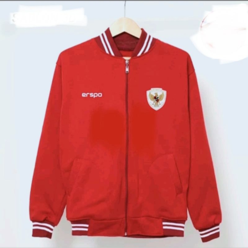 Jual Jaket Varsity Timnas Indonesia Logo terbaru full sablon, jaket ...