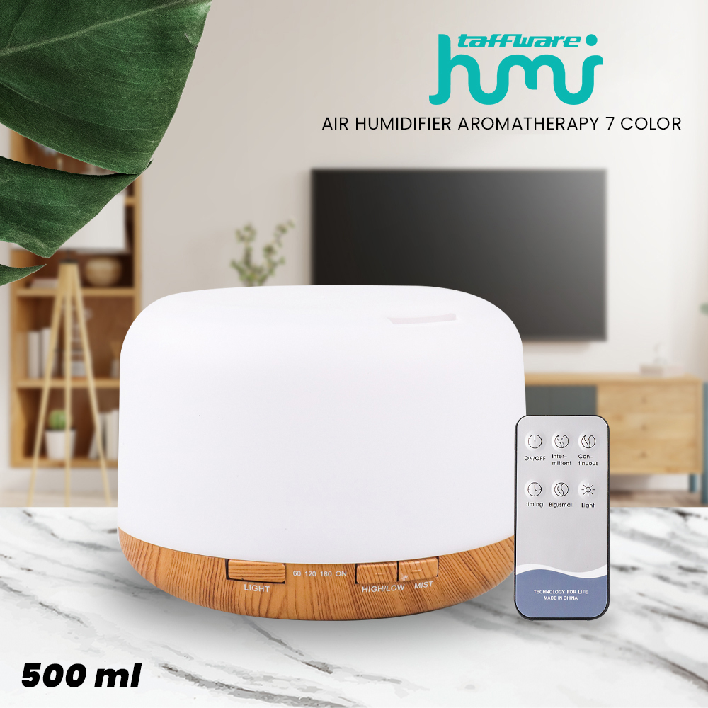 Jual Taffware HUMI Humidifier Aromatherapy Oil Diffuser 7 LED Motif ...