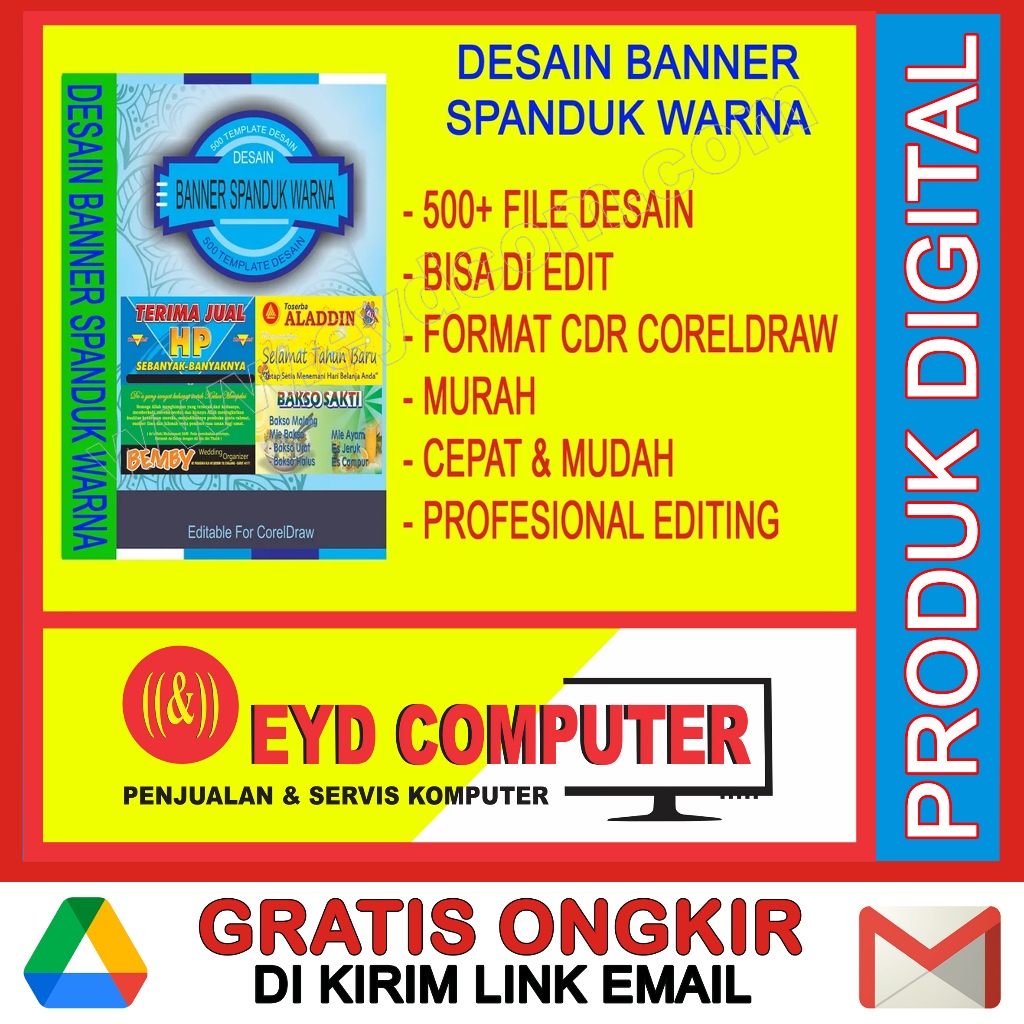 Jual DESAIN BANNER SPANDUK WARNA TEMPLETE CDR CORELDRAW | Shopee Indonesia