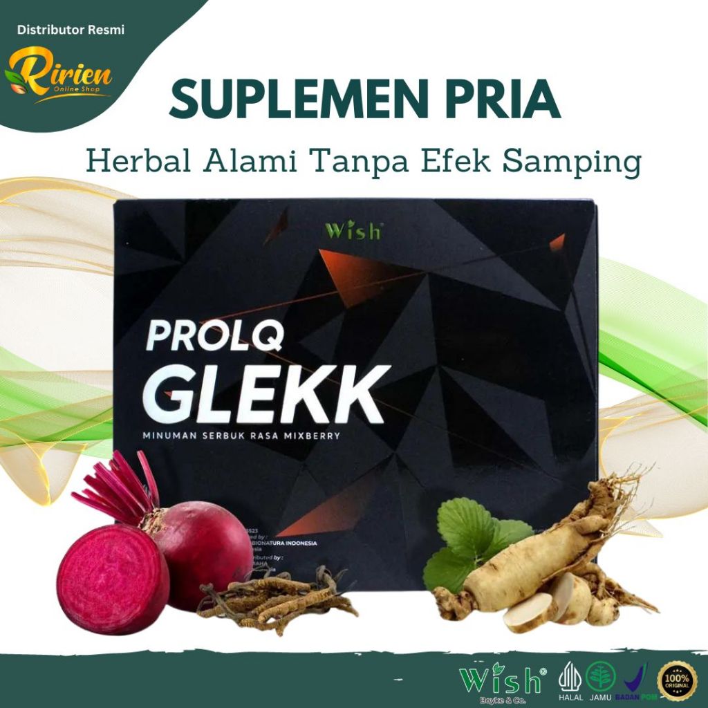 Jual PROLQ GLEK Wish Boyke Minuman Herbal Stamina Pria Rasa Mix Berry ...