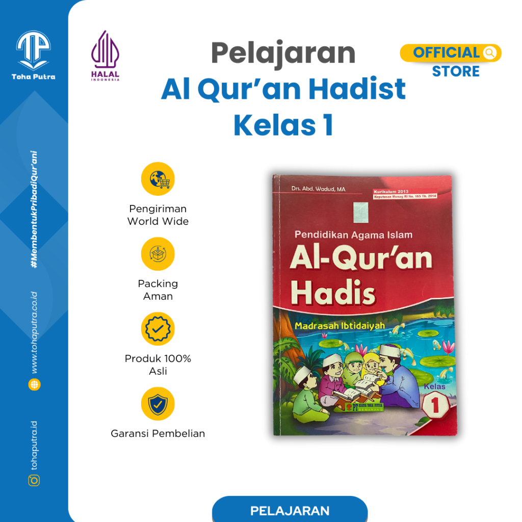 Jual Toha Putra - Pelajaran Al Qur'an Hadits Kelas 1 Kurikulum 2013 | Shopee Indonesia