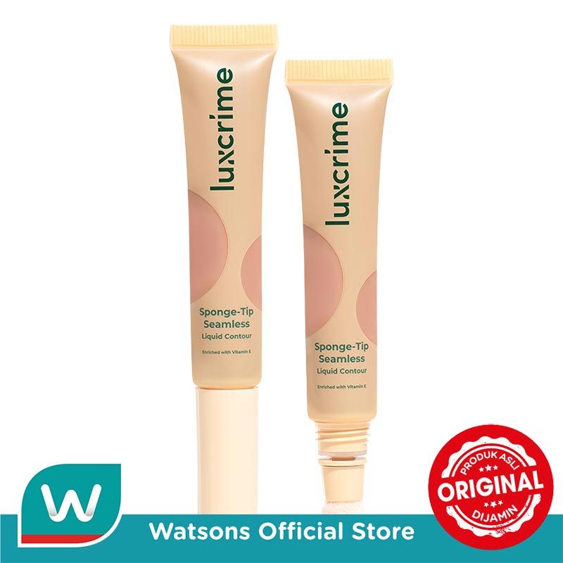 Jual Luxcrime Sponge-Tip Seamless Liquid Contour Hazelnut 9g | Shopee ...