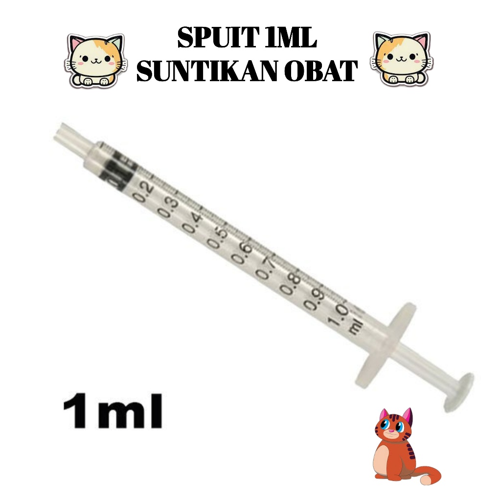 Jual Spuit 1ml Spet Syringe OneMed 1cc Suntikan Obat Kucing Hewan 1 cc mL | Shopee Indonesia