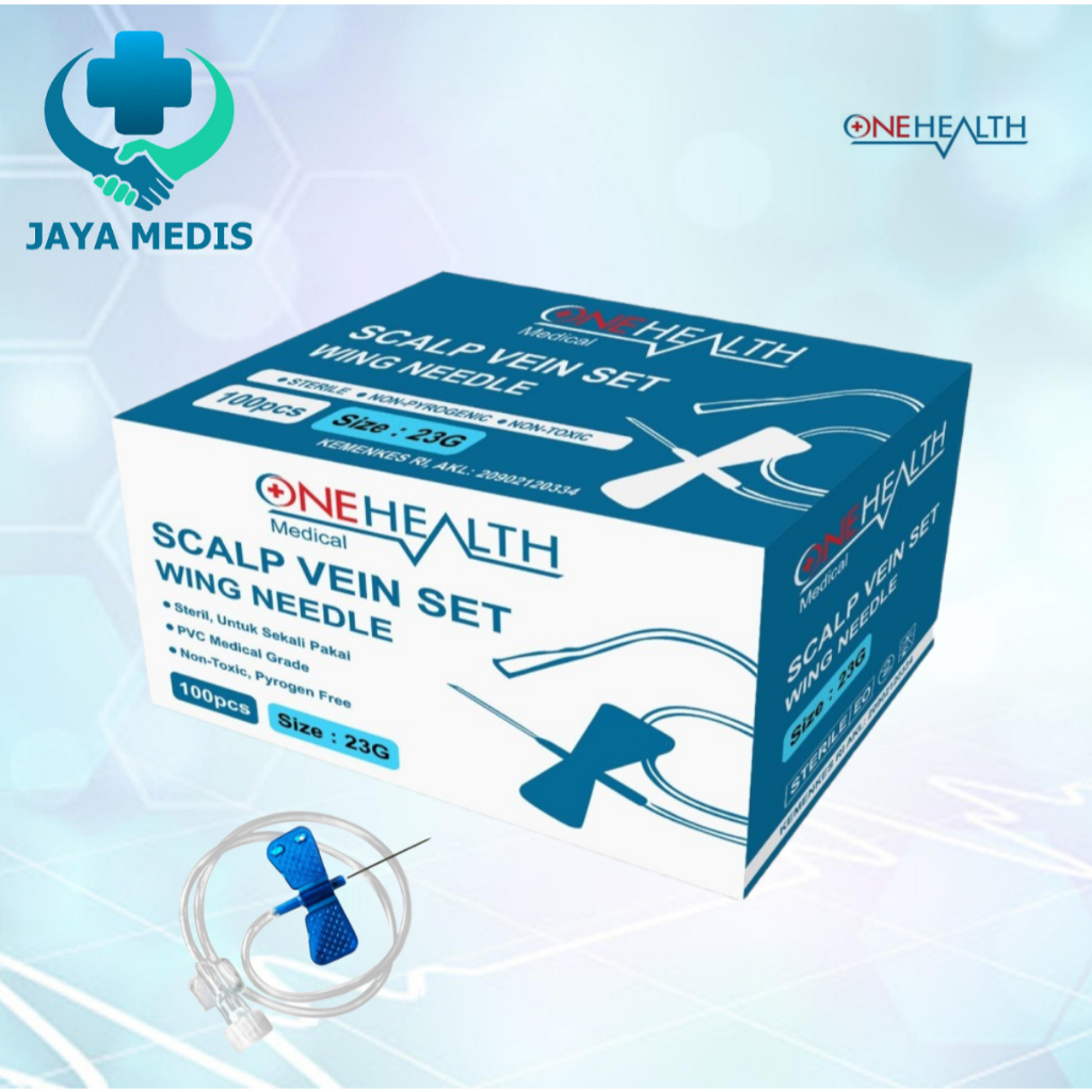 Jual Wing needle 23G 27G 25G Onehealth kemasan pack | Shopee Indonesia