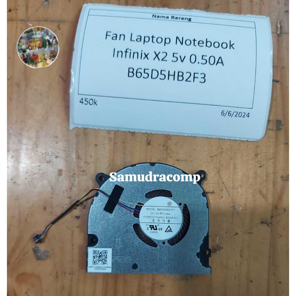 Jual Fan Laptop NOTEBOOK Infinix X2 5v 0.50A B65D5HB21F3 | Shopee Indonesia