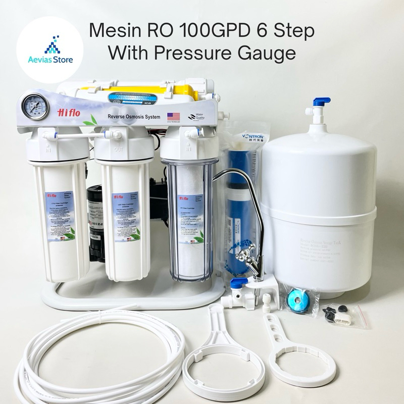 Jual Mesin Air minum Reverse Osmosis / Saringan Air RO, Filter Air 100 GPD | Shopee Indonesia