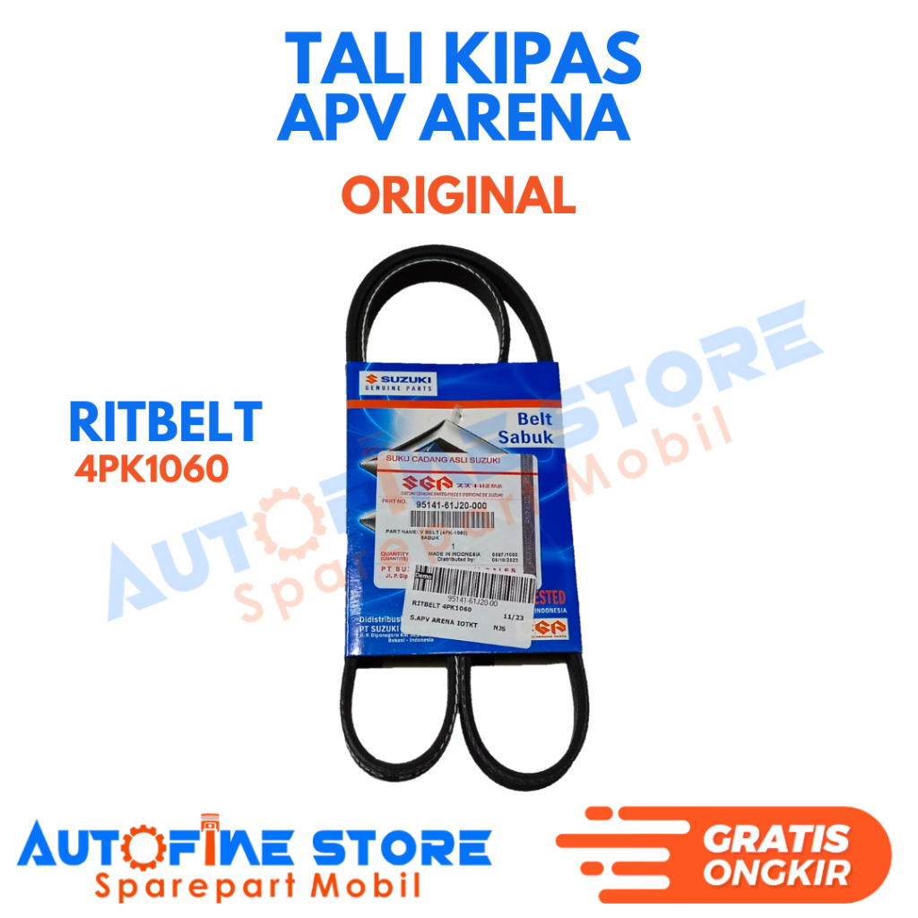 Jual Tali Kipas Ritbelt 4PK1060 Original APV Arena | Shopee Indonesia