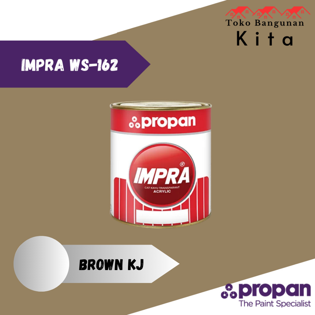 Jual IMPRA WS 162 B BROWN KJ KALENG 1 LITER PROPAN | Shopee Indonesia