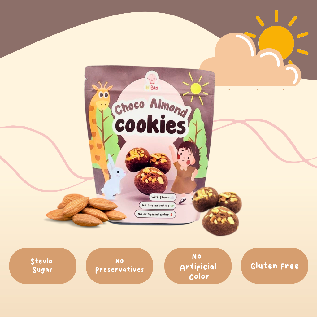 Jual Lil'Bites Cookies Camilan Sehat Anak Choco Almond Gluten Free ...