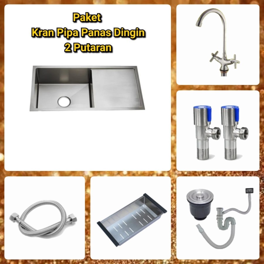 Jual Paket Kitchen Sink Valpra 9050 cm / Bak Cuci Piring 1 Lubang Sayap ...