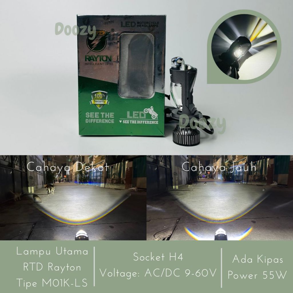 Jual RTD RAYTON M01K-LS Lampu Utama H4 Cahaya Putih Bisa AC DC Ada Kipas Pendingin | Shopee ...