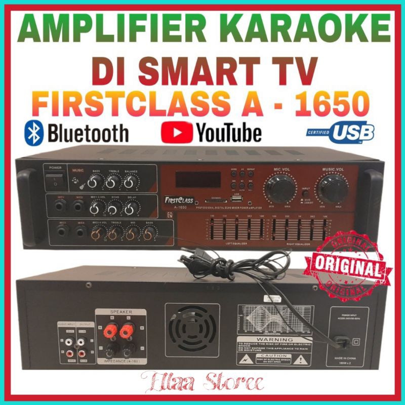 Jual Ampli Firstclass A-1650 Usb Bluetooth Amplifier Firstclass ...