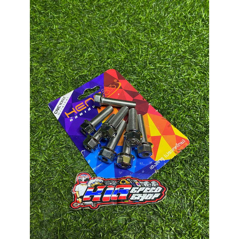 Jual Baut knalpot honda beat scoopy vario 110 genio stainless original heng | Shopee Indonesia