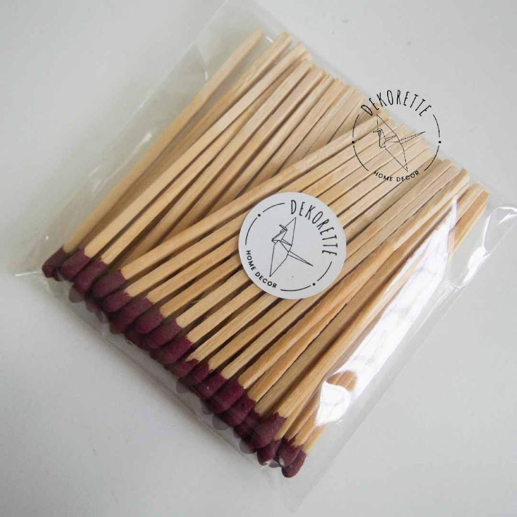 Jual DEKORETTE - Korek api kayu aesthetic SAJA /Woodenstick / korek api ...