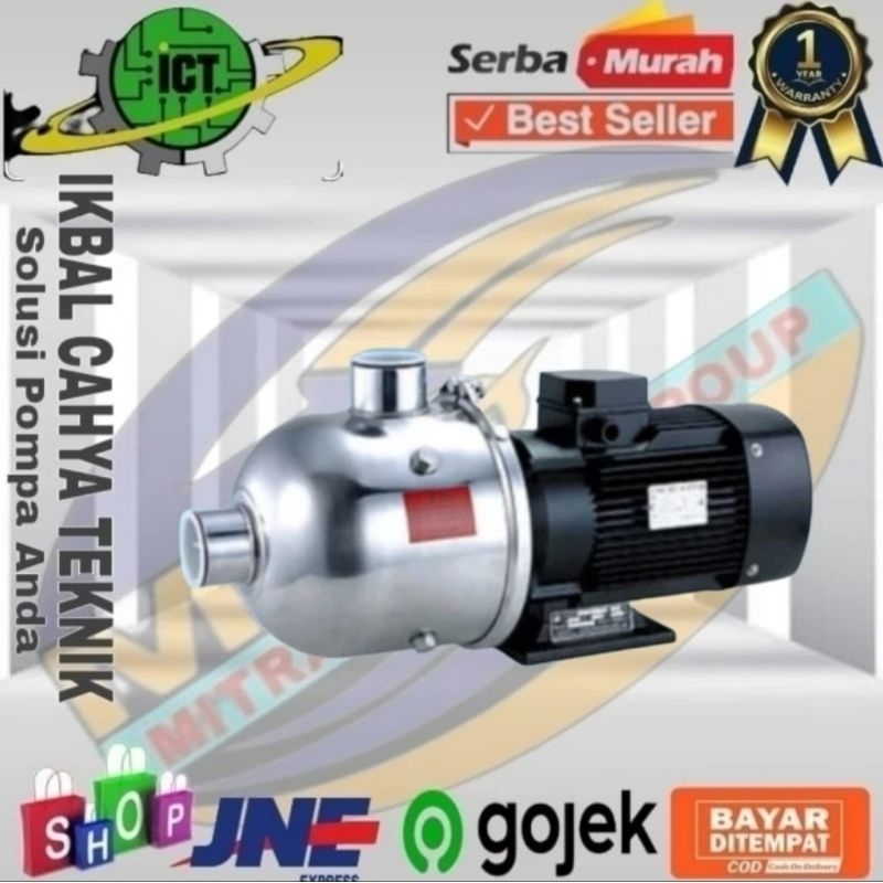 Jual Pompa Air Booster CNP CHL 8-10 Pompa Air Pendorong 0,75Kw 3Phase ...