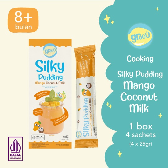 Jual Grouu Silky Pudding / Bubuk Pudding Lembut Bayi MPASI 100gr ...