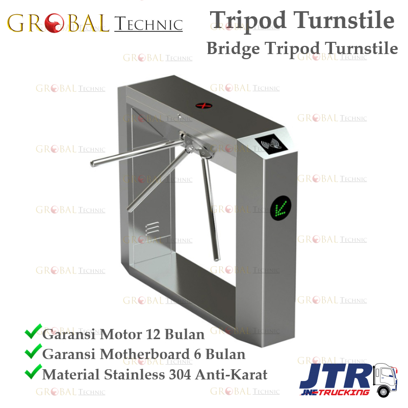 Jual Bridge Tripod Turnstile Barrier Gate Semi Automatic Mechanical 