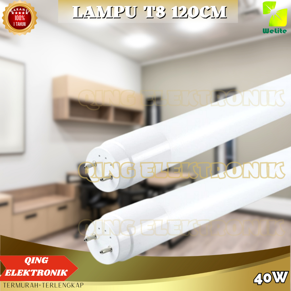 Jual Lampu TL LED Tubelight Bohlam T8 LED Glass Tube Light 40W Termurah ...