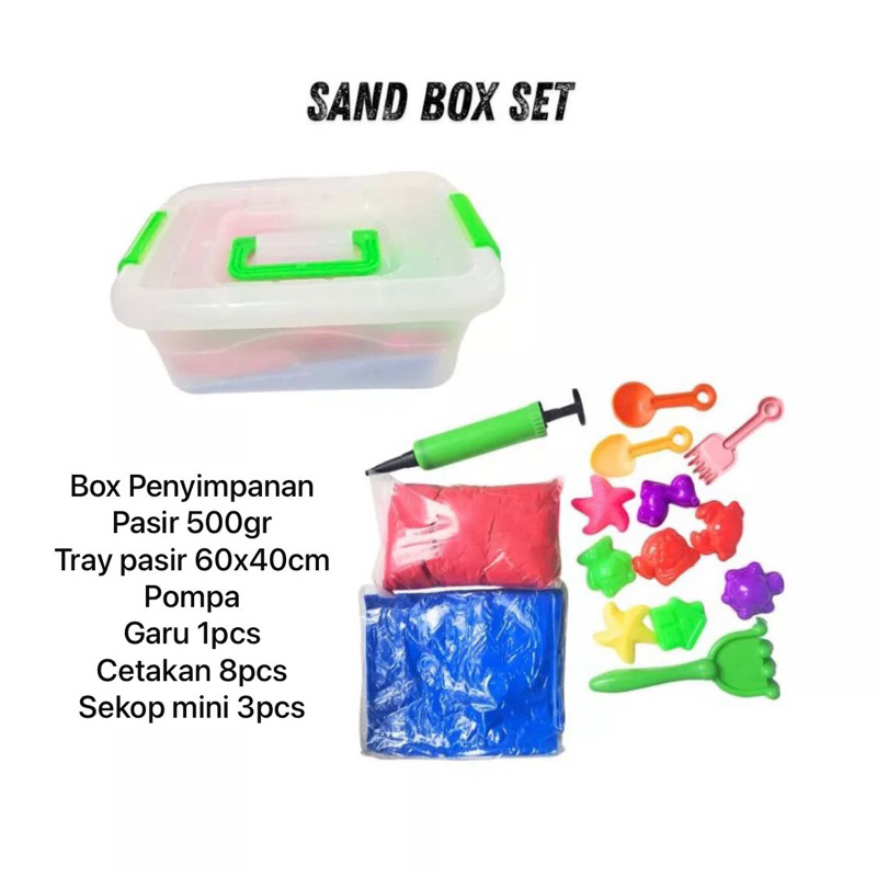Jual Mainan Edukasi SAND BOX SET / set mainan pasir dengan cetakan dan ...