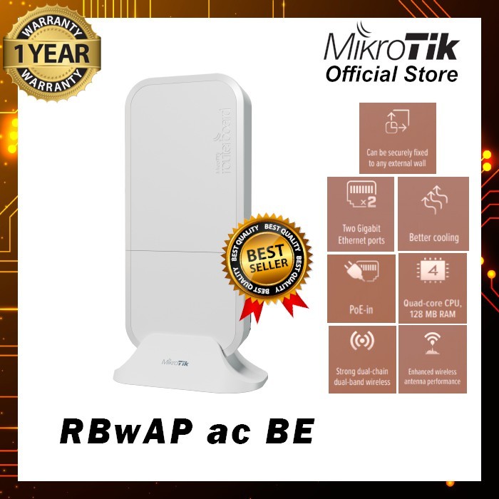 Jual MikroTik Router Wireless RBwAPG-5HacD2HnD ( wAP AC ) 1 unit ...