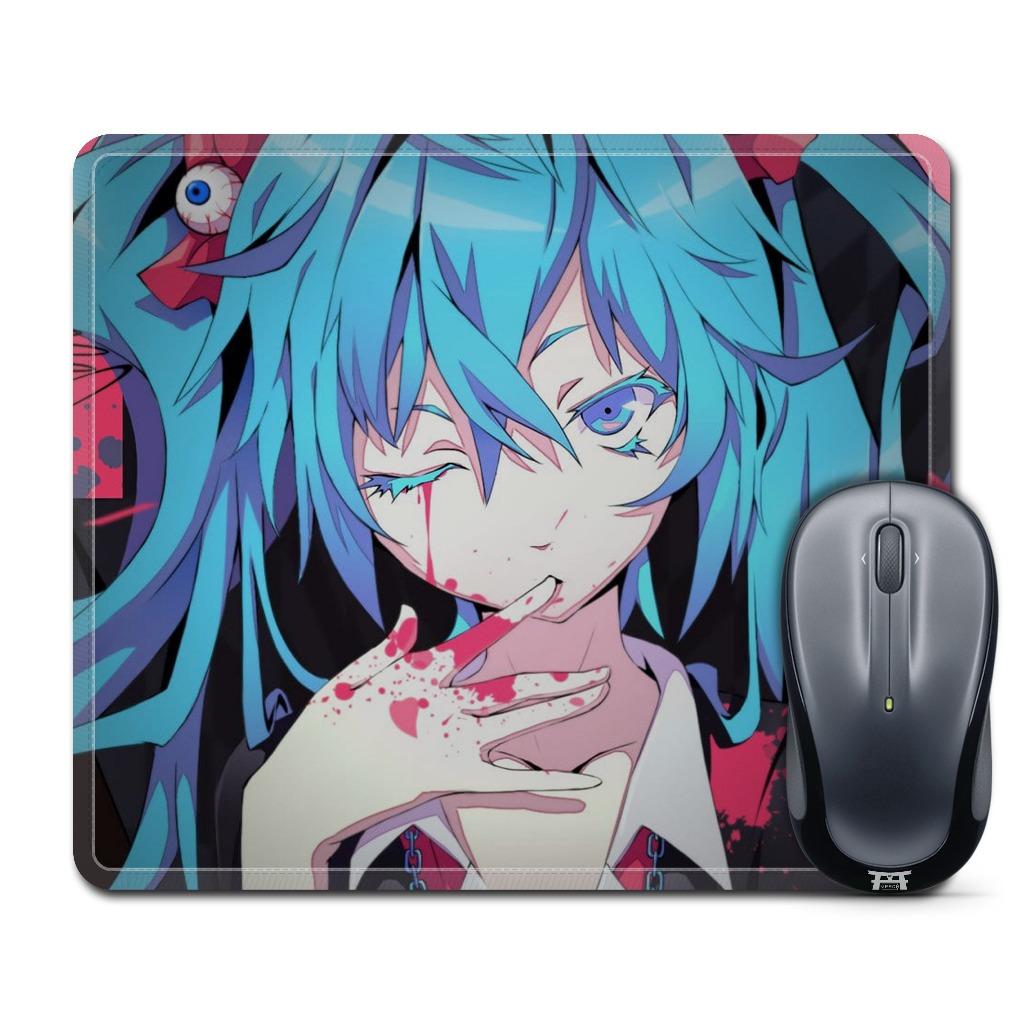 Jual Mouse pad gaming HATSUNE MIKU PSY - VOCALOID material Rubber ...