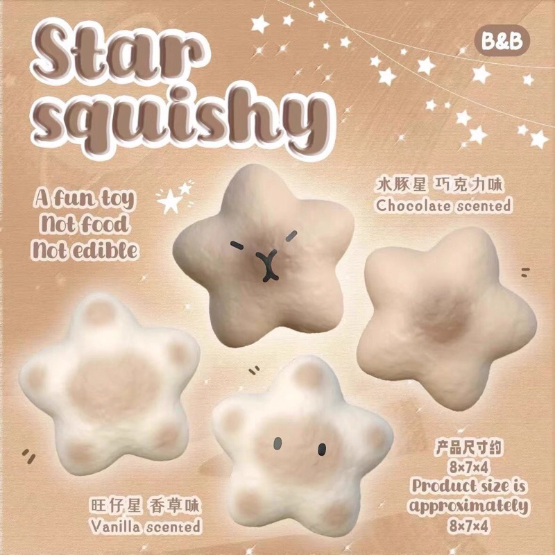 Jual BB Star Squishy Capybara Mainan Squishy Anak Bintang Kapibara ...