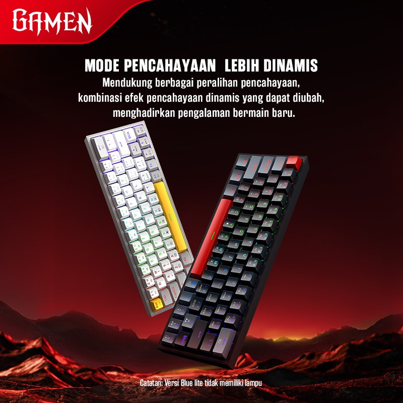 Jual GAMEN Titan V All-New Titan Series Keyboard Gaming Mechanical Blue ...