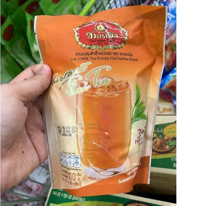 Jual Thai Tea Chatramue 3in1 Instant 20gr x 5 sachets | Shopee Indonesia