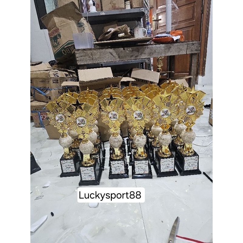 Jual trophy Piala marmer murah bagus fg 34 1 pcs | Shopee Indonesia
