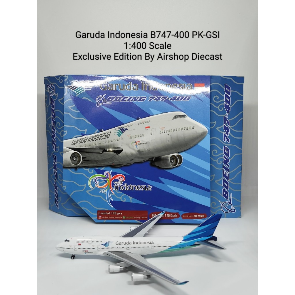 Jual Garuda Indonesia B747-400 PK-GSI 1:400 Scale Exclusive Edition By ...