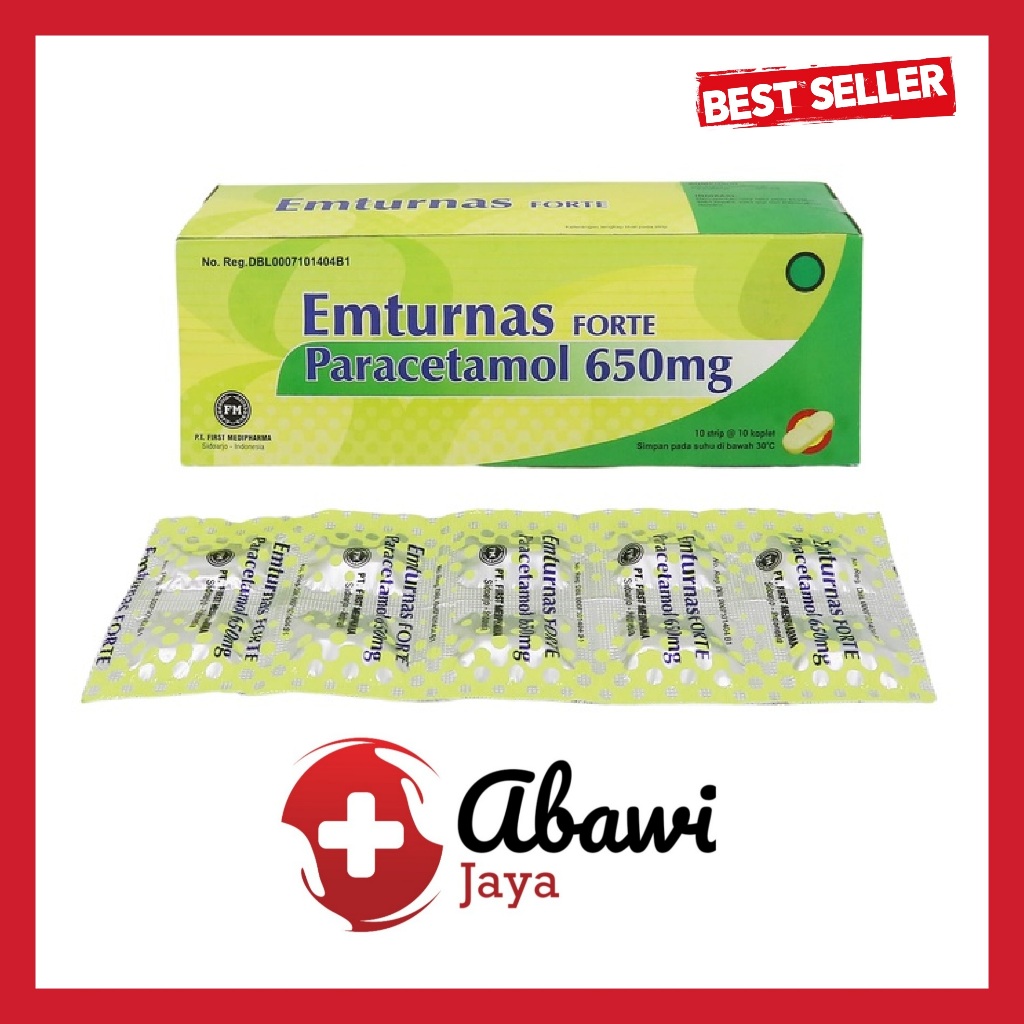 Jual [AB] Emturnas Forte 650 mg 10 Kaplet PER STRIP | Shopee Indonesia