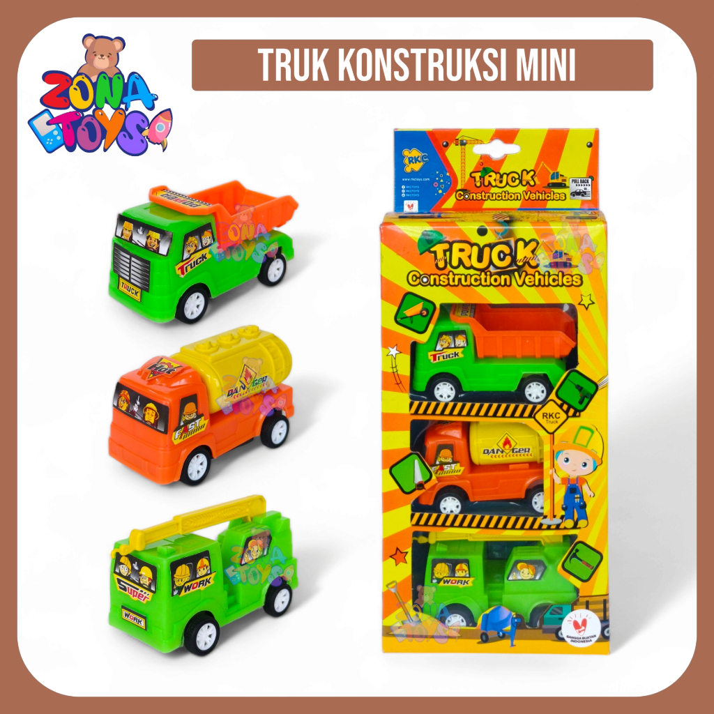 Jual Mainan Anak Mobil-Mobilan Truk Konstruksi Mini Truck Construction ...