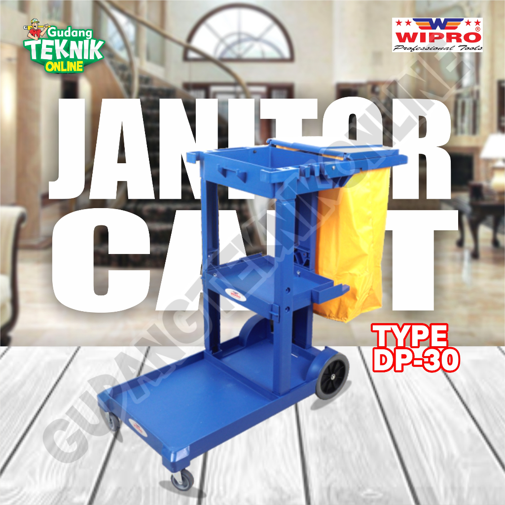Jual Janitor Cart WIPRO DP-30 / Troli Dorong Housekeeping DP30 WIPRO ...