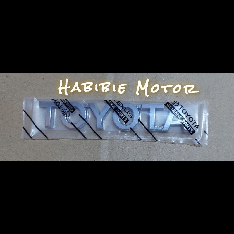 Jual EMBLEM LOGO TULISAN TOYOTA ORIGINAL | Shopee Indonesia