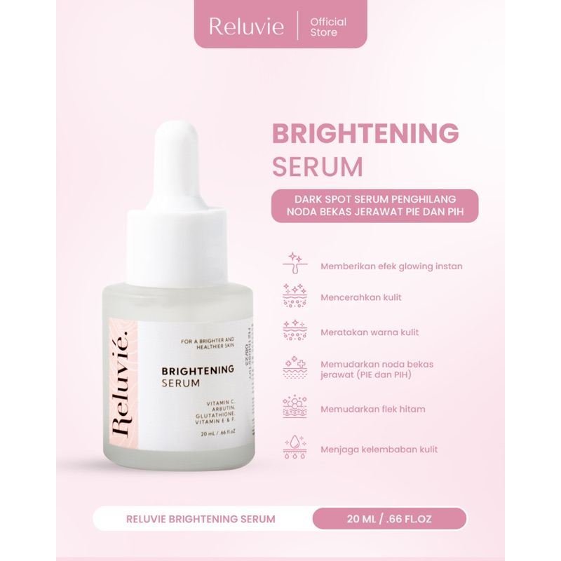 Jual Reluvie Brightening Serum - Serum Pencerah Kulit, Serum Mengurangi ...
