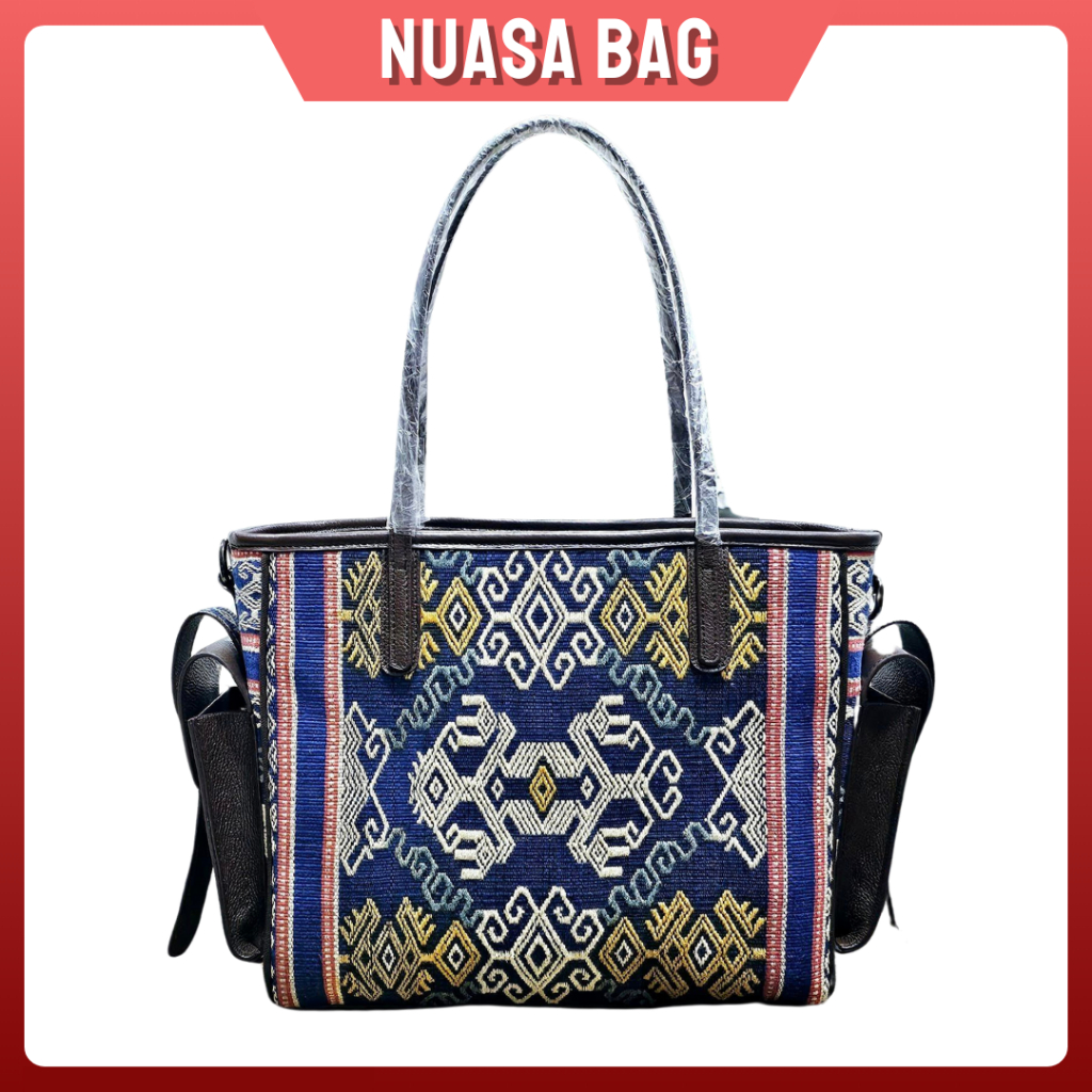 Jual PREMIUM NUASA BAG Tas Tenun Tangan NTT mix Kulit Sapi Asli ...