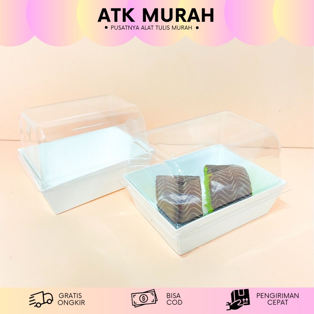 Jual BOX MIKA TRANSPARAN / KOTAK BOLU GULUNG PUTIH / SIMPLE ESTETIK ...