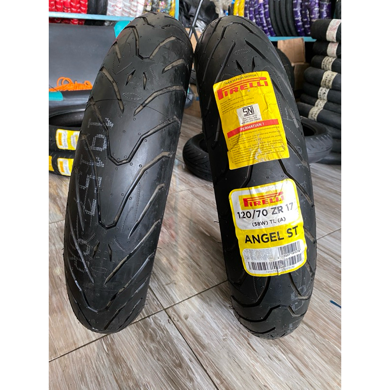 Jual Promo Ban Motor Pirelli 120/70 ring 17 Angel ST Tubeless | Shopee ...