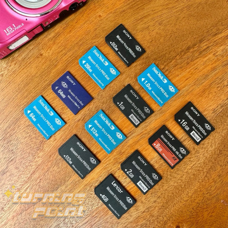 Jual Memori Sony Memory Stick Pro Duo Sandisk Magic Gate Jadul Lonjong ...