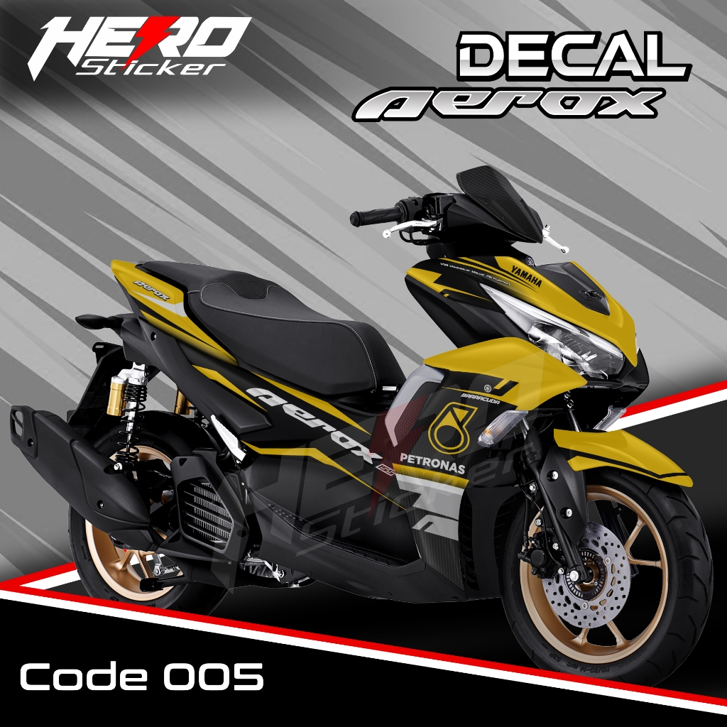 Jual STICKER DECAL FULL BODY YAMAHA AEROX - DECAL YAMAHA AEROX MOTIF ...