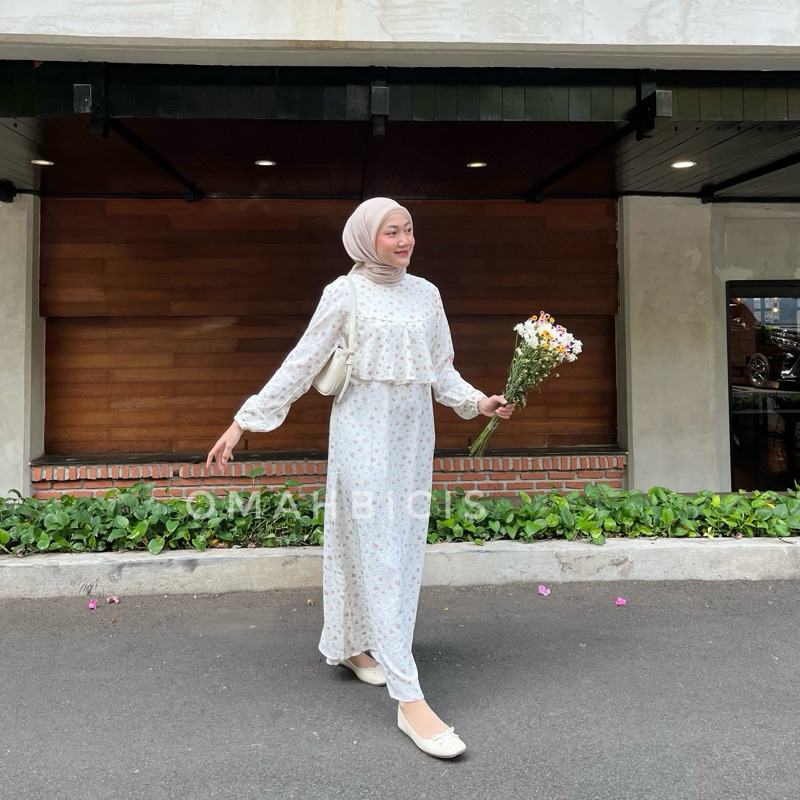 Jual Himari Dress korean vintage- Dress Korea- Dress crinkle - Dress ...