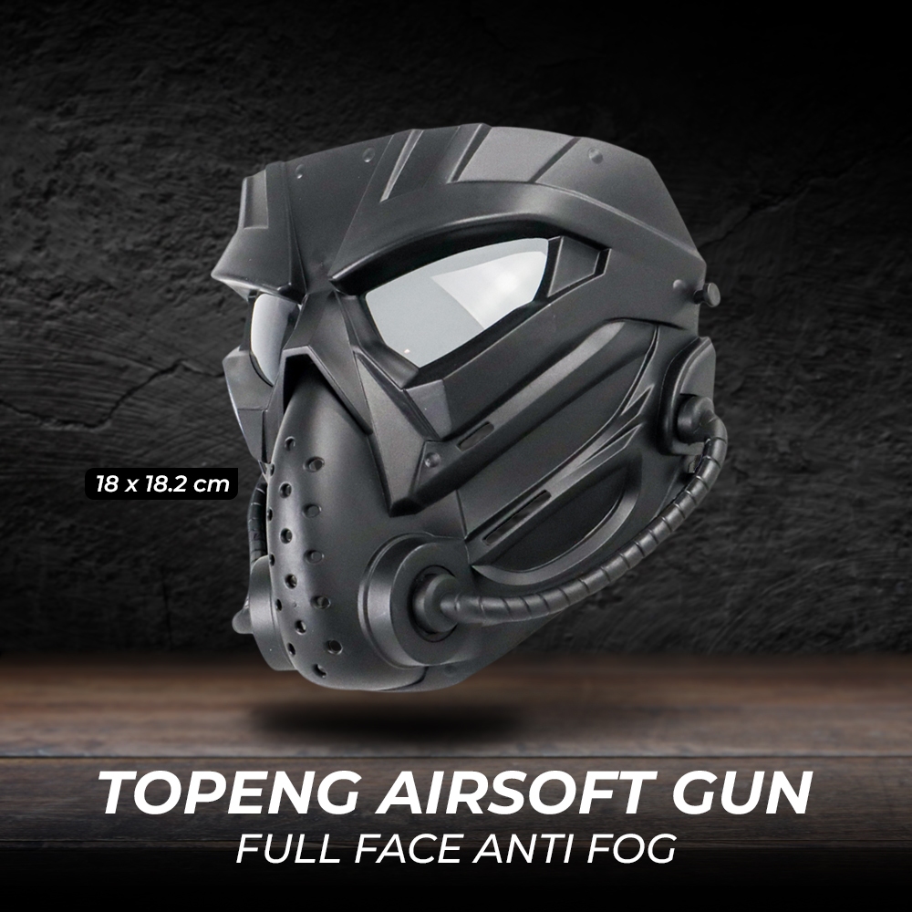 Jual Masker Topeng Paintball Full Face Anti Fog Model Alien | Shopee ...